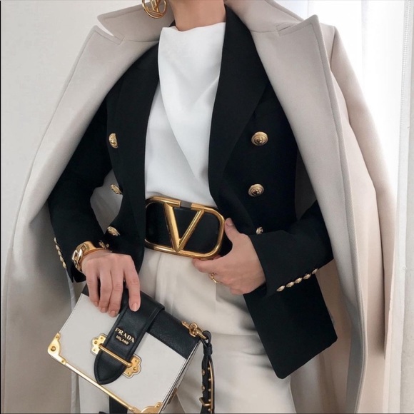 Zara | Jackets & Coats | Lastzara Black Balmain Style Blazer | Poshmark